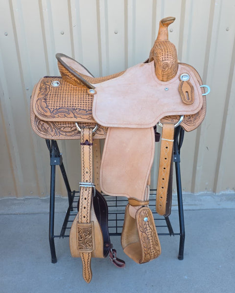 #2336 15.5" Corriente Team Roping Saddle | Corriente Saddle