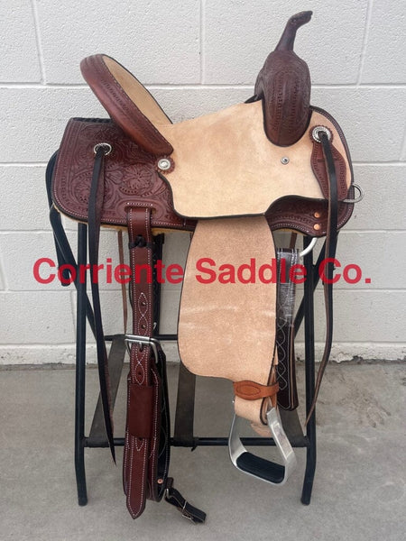 CSB 536A Corriente Barrel Colt Breaking Saddle | Corriente Saddle