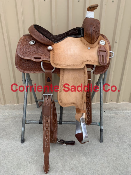 CSY 727 13 Inch Corriente Calf Roper Saddle | Corriente Saddle